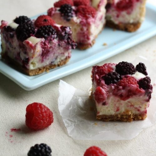 Wild Berry Cheesecake Bars » Hummingbird High