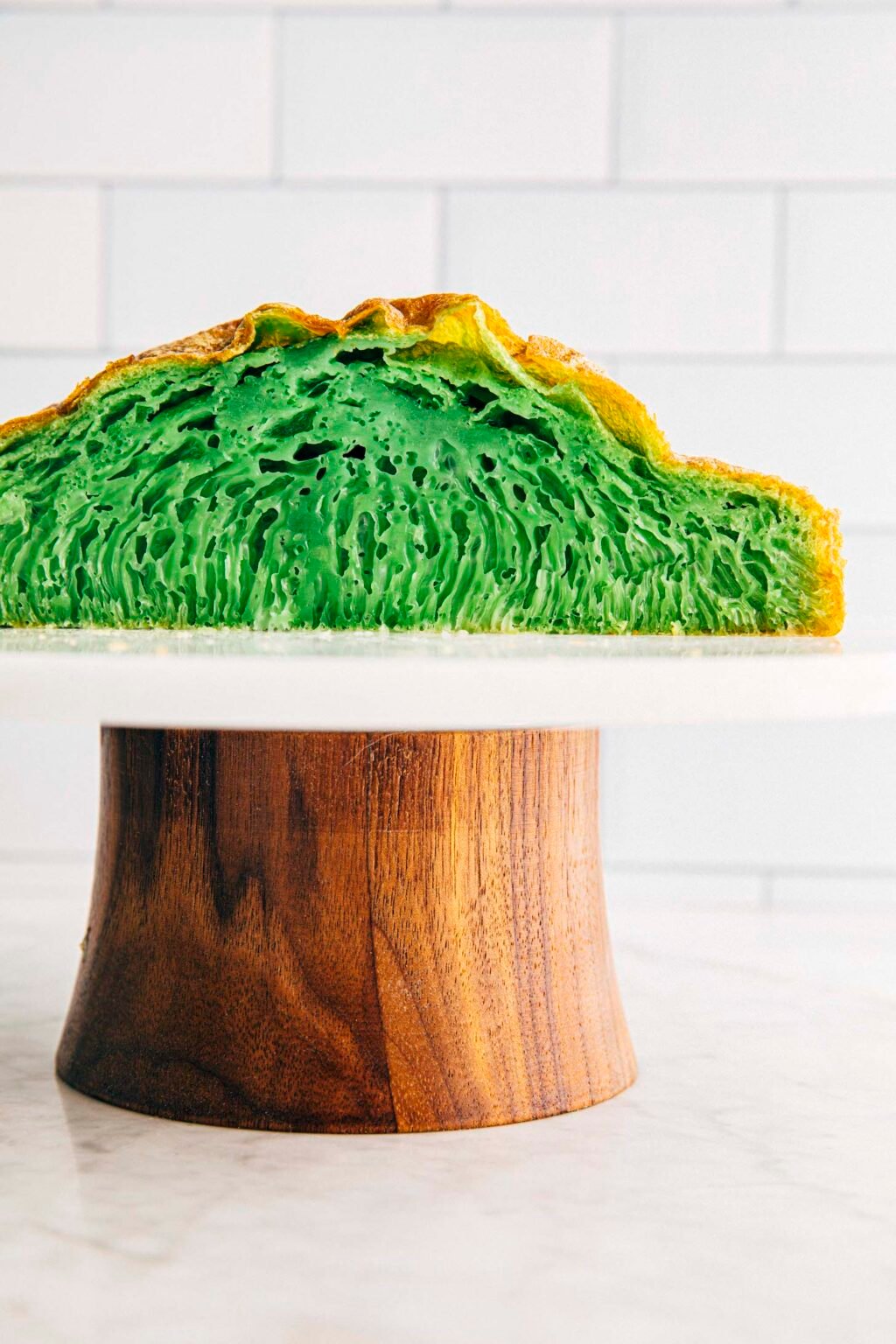 Gluten Free Pandan Vietnamese Honeycomb Cake » Hummingbird High
