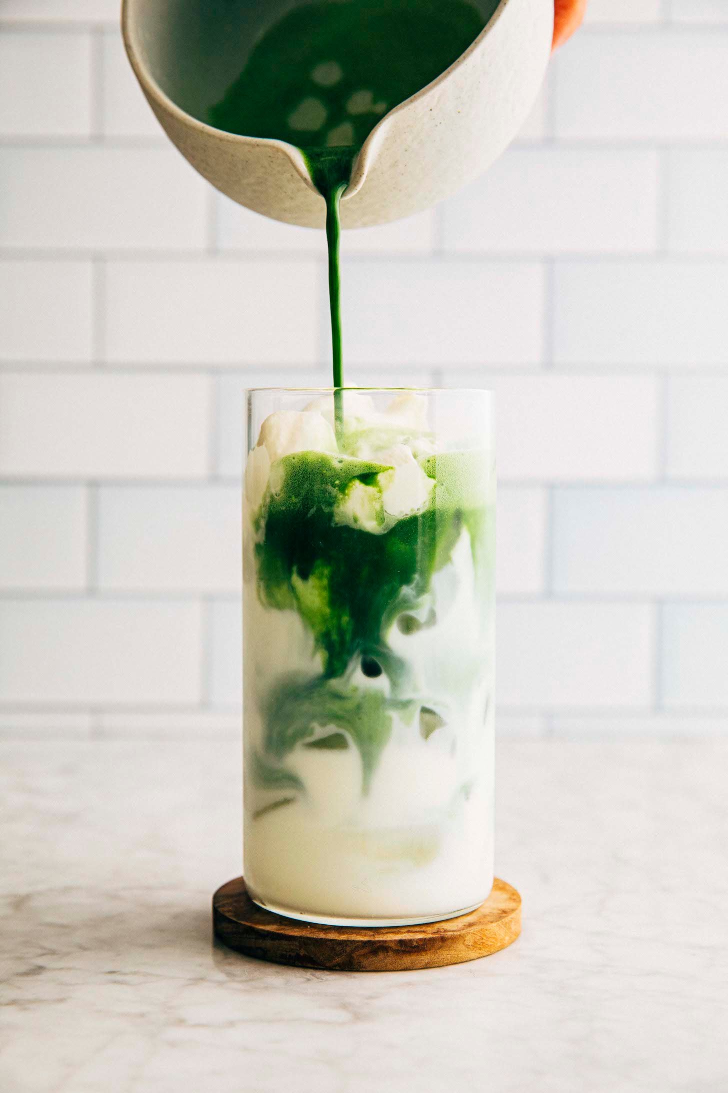 Creamy, Layered Matcha Einspanner » Hummingbird High