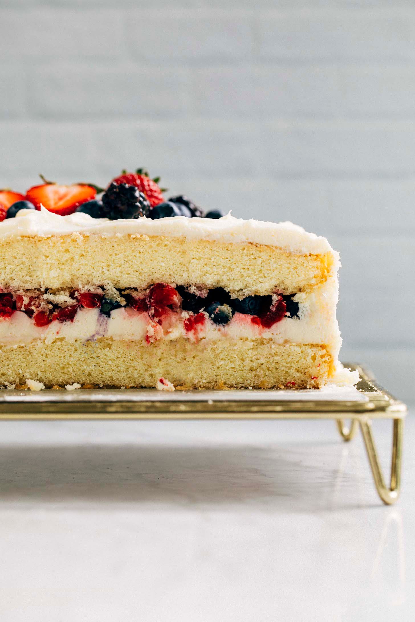 8 Inch Berry Chantilly Sheet Cake (Copycat Whole Foods Recipe ...